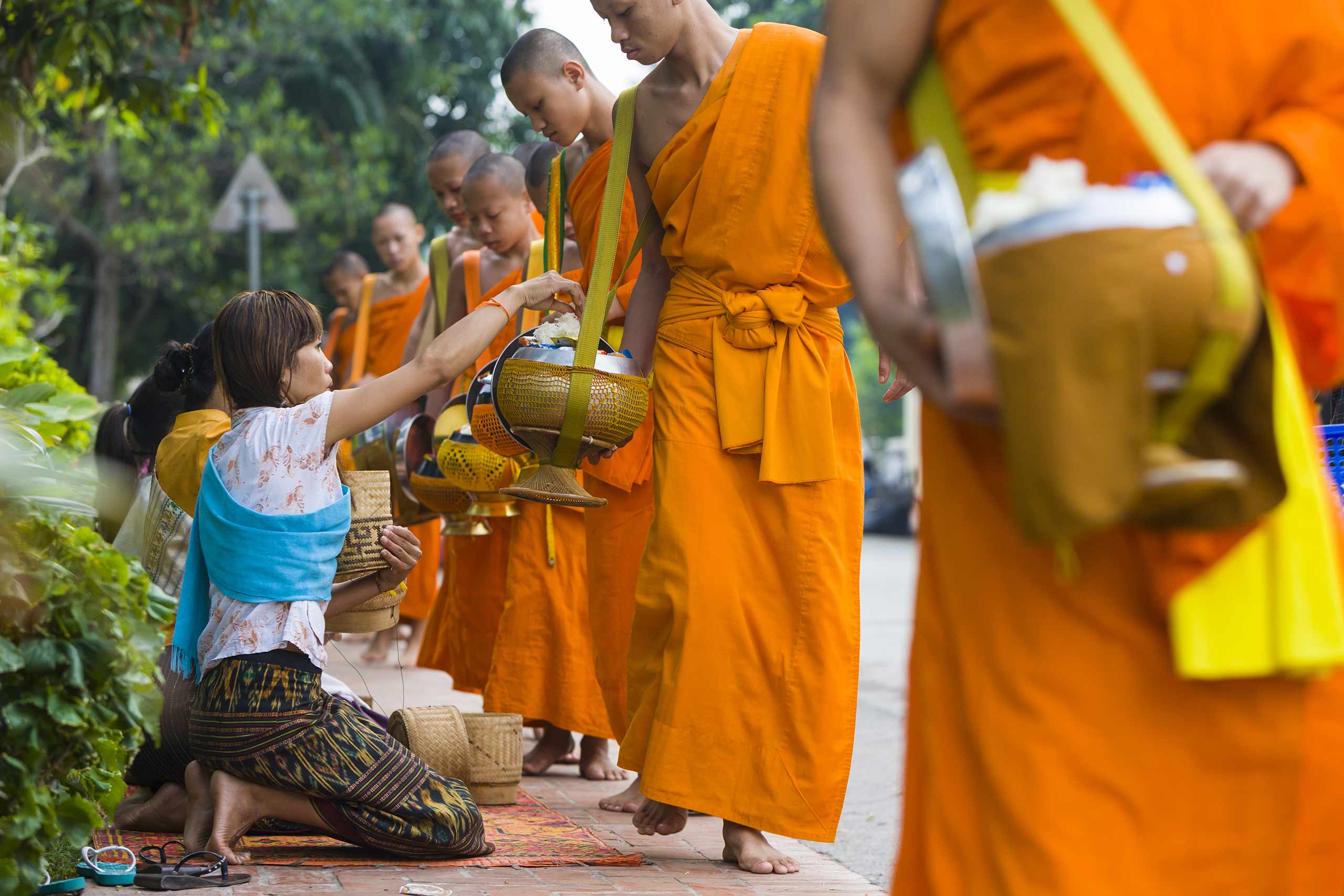 Alms Giving Ceremony in Laos: Tak Bat Ritual Guide